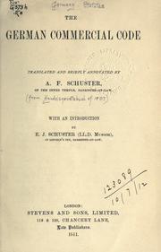 The German commercial code by Germany. Statutes. Handelsgesetzbuch ...