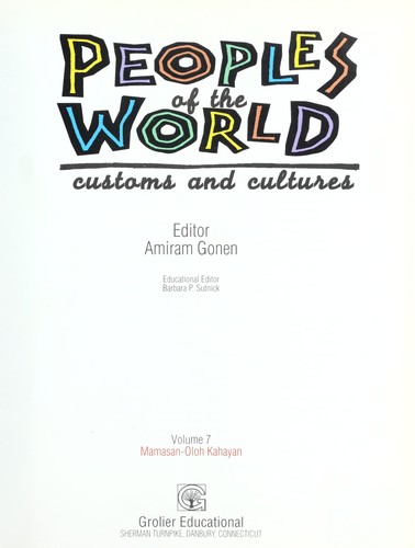 Peoples of the world : customs and cultures | Open Library