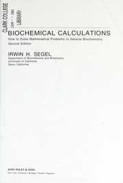 Biochemical calculations : how to solve mathematical problems in ...