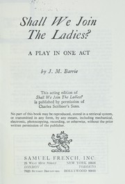 Shall we join the ladies? : a play in one act | Open Library