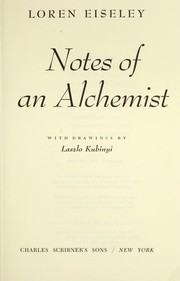 Notes of an alchemist : [poems] | Open Library