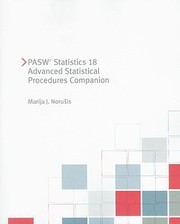 Pasw Statistics 18 Advanced Statistical Procedures Companion by Marija ...