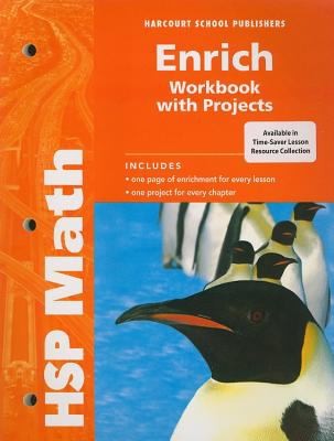 HSP Math Enrich Workbook with Projects Grade 5 by Harcourt School ...