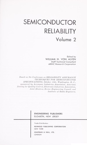 Semiconductor reliability. (1961 edition) | Open Library
