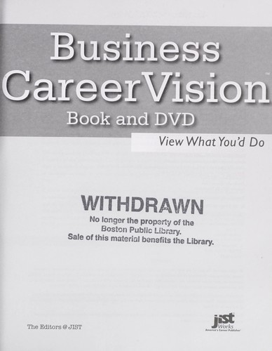 Business careervision book and DVD | Open Library