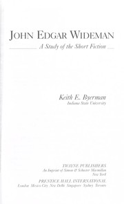John Edgar Wideman : a study of the short fiction | Open Library