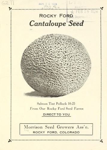 Rocky Ford cantaloupe seed by Morrison Seed Growers Association | Open ...